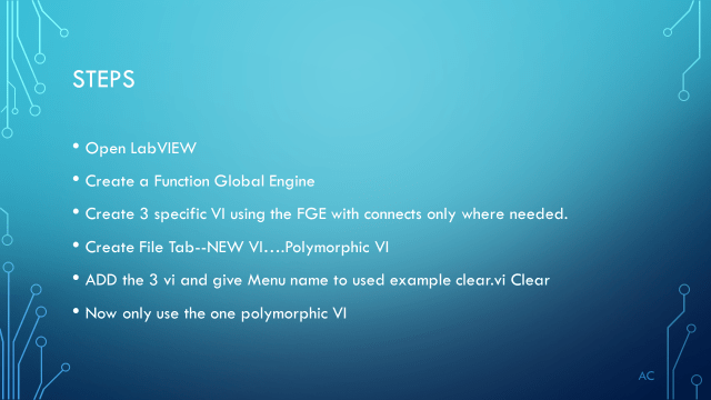 Polymorphic VI and Functional Global Engine | Test Engineers Resource