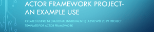 LabVIEW(R) Actor Framework – Example Use. | Test Engineers Resource