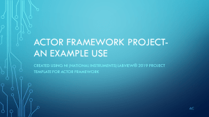 LabVIEW(R) Actor Framework – Example Use. | Test Engineers Resource