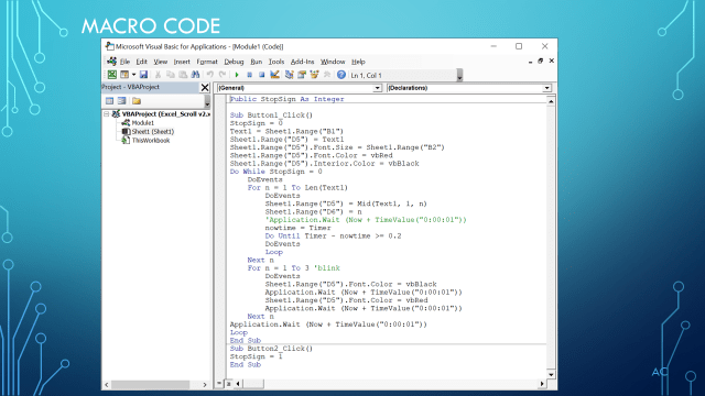 Simple Display Sign using Excel and Macros | Test Engineers Resource