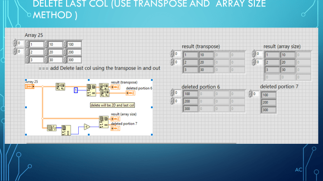 LV 2D Array ( Add, Insert, Delete) | Test Engineers Resource