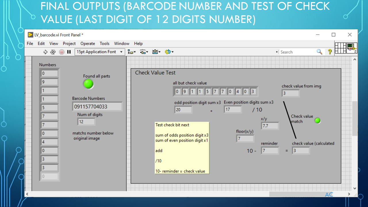 Barcode BMP image to Number | Test Engineers Resource