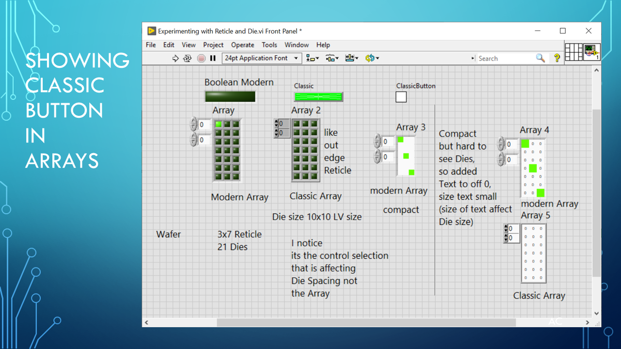 LV Wafer Display (Reticle and Die) | Test Engineers Resource