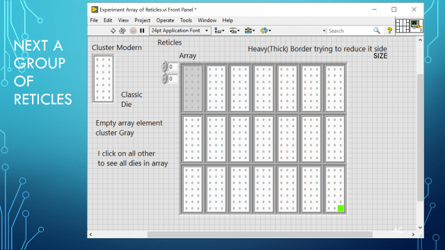 LV Wafer Display (Reticle and Die) | Test Engineers Resource