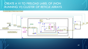 LV Wafer Display (Reticle and Die) | Test Engineers Resource