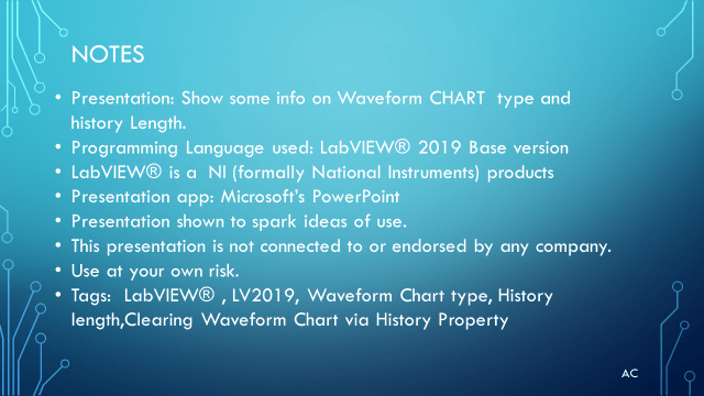 LV Waveform Chart and History Length and History Data | Test Engineers ...