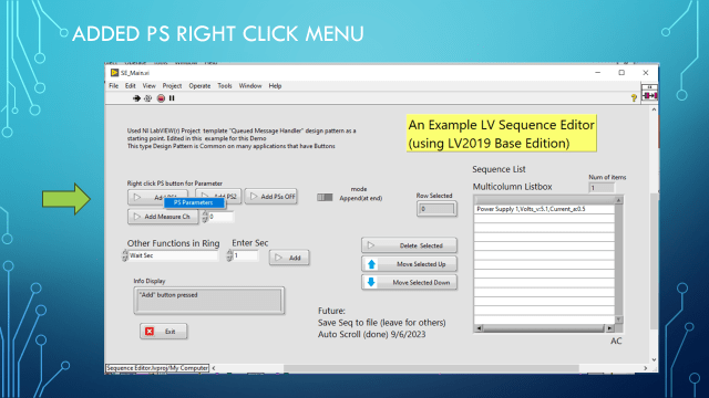 LV Sequence Editor Creator Example | Test Engineers Resource